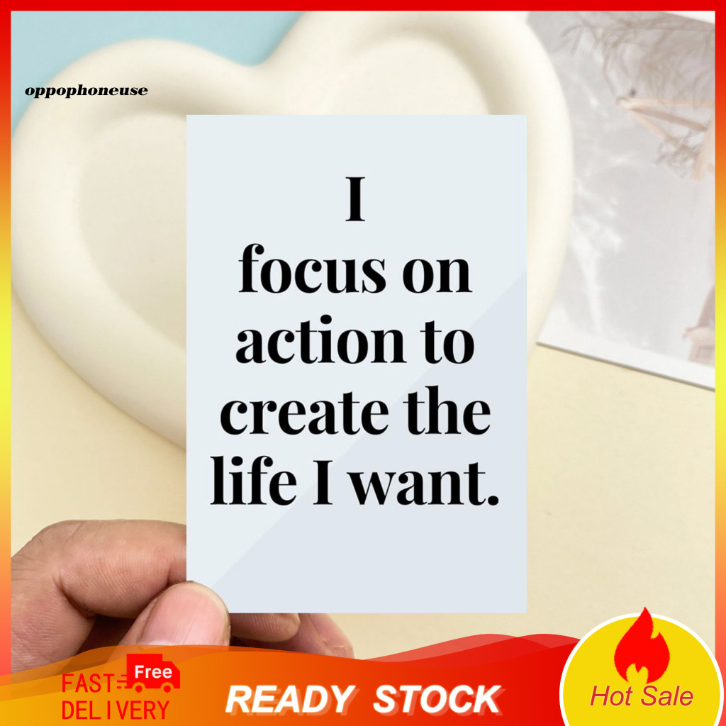 OPPO Pocket-sized Motivation Cards Motivation and Positivity Cards Set ...
