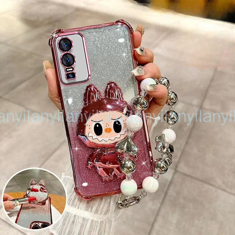 Casing For Vivo Y76 5G Phone case New 3D LaBu Bracket softCase with ...