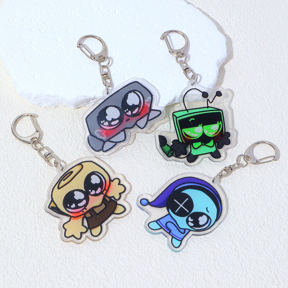 Anime Acrylic Dandy's World Plush Scraps Key Ring Lovely Character ...