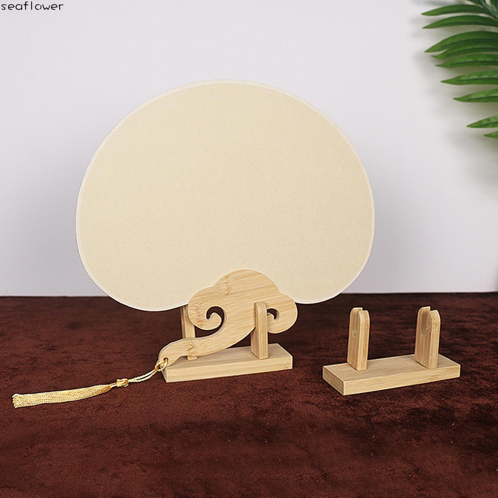 Folding Fan Display Stand Chinese Fan Holder Ancient Style Bamboo ...