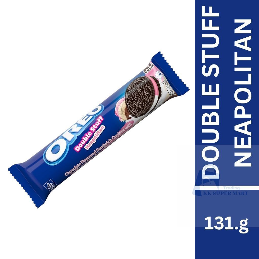 OREO Double Stuff Neapolitan Sandwich Cookies Biscuits (131.1g) | Shopee Malaysia