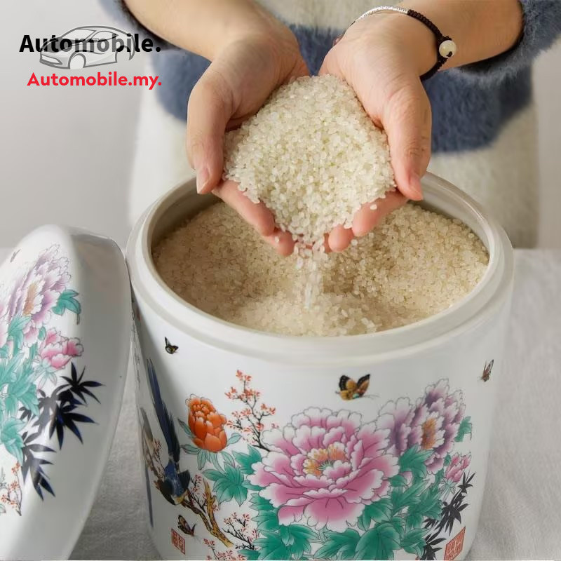 Ceramic Rice Pot 5.00kg/7.5kilos Rice Bucket Sealed with Lid Rice ...