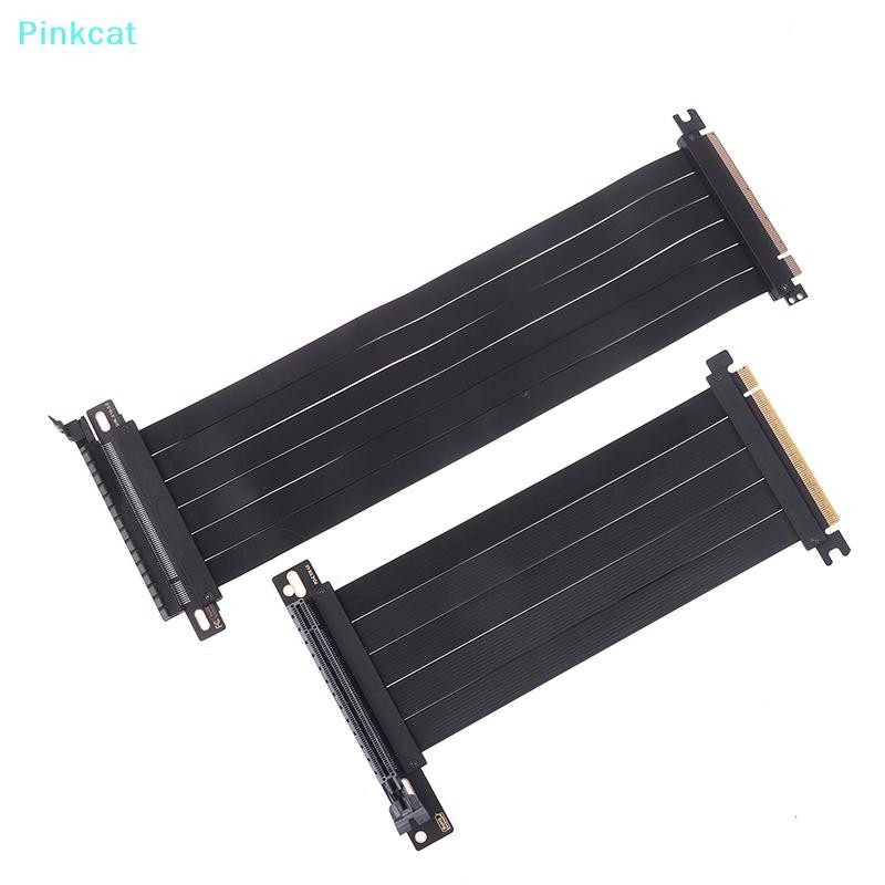 Pinkcat Full Speed PCIE 3.0 4.0 16x Riser Cable Graphics Card Extension ...