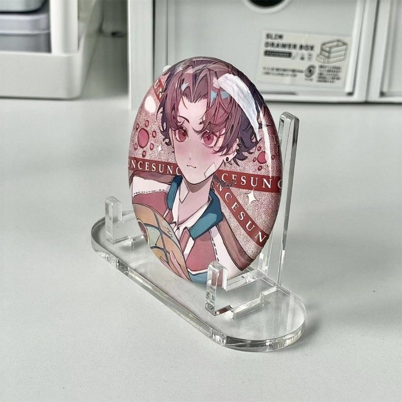 Badge Display Stand Acrylic 58mm 75mm Badge Display Stand Badge Brick ...