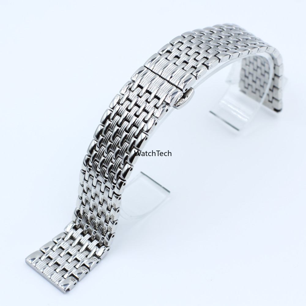 Stainless Steel Thin Strap Bracelet Replacement Wrist Watch Band ...