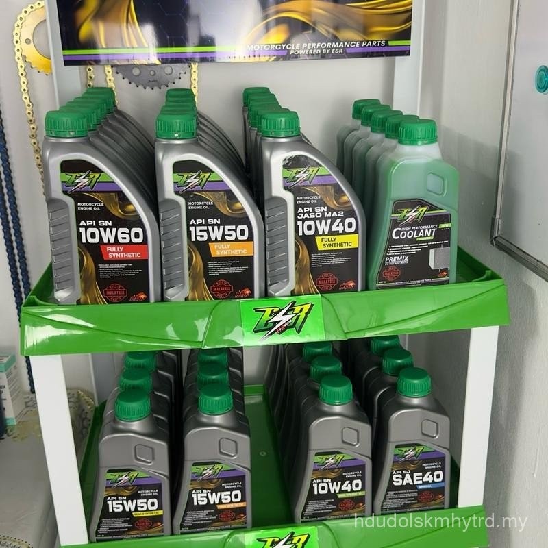 MINYAK HITAM 4T ESR MOTOR 100% ORIGINAL BY ESR MOTOR MOTORCYCLE OIL ...