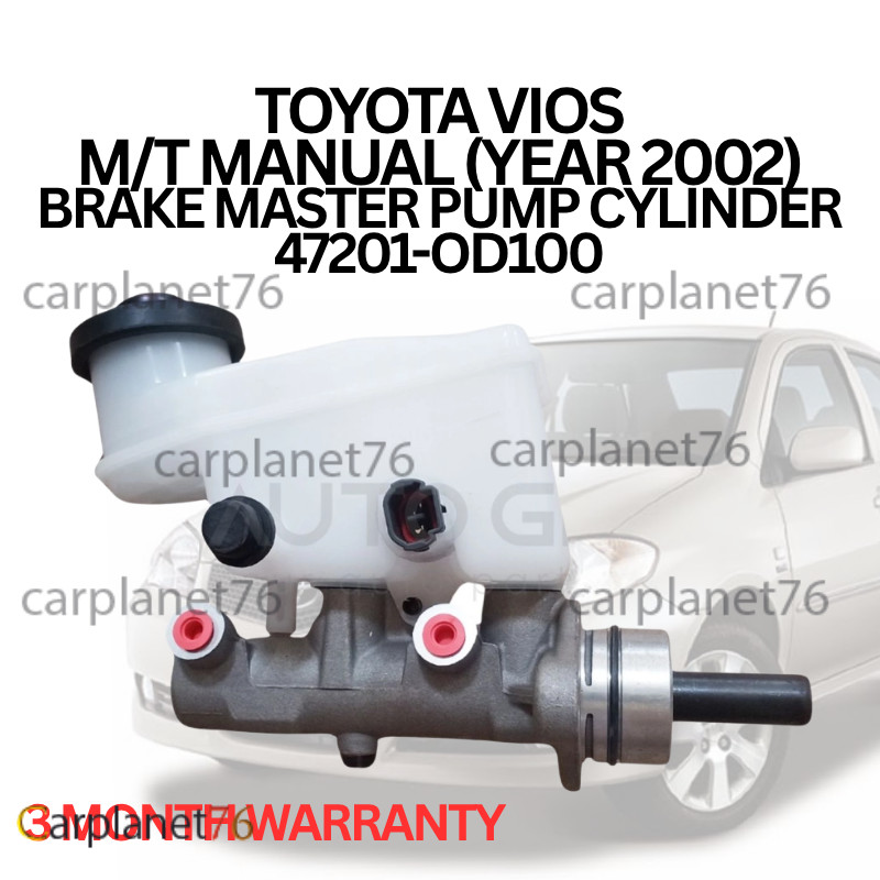 TOYOTA VIOS M/T MANUAL (YEAR 2002) BRAKE MASTER PUMP CYLINDER 47201 ...