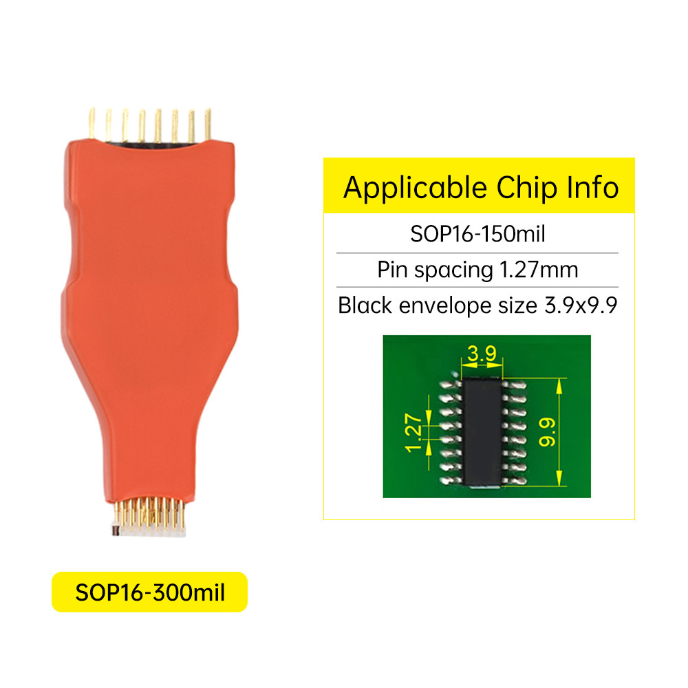 DIYMORE SOP14/SOP16 Microchip Spring Needle Burning Read/Write Test ...
