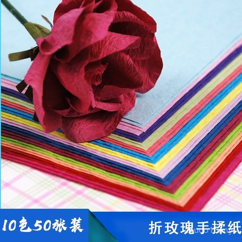 Kertas Digosok Tangan Berwarna-warni Kertas Berkerut Tangan Digosok ...