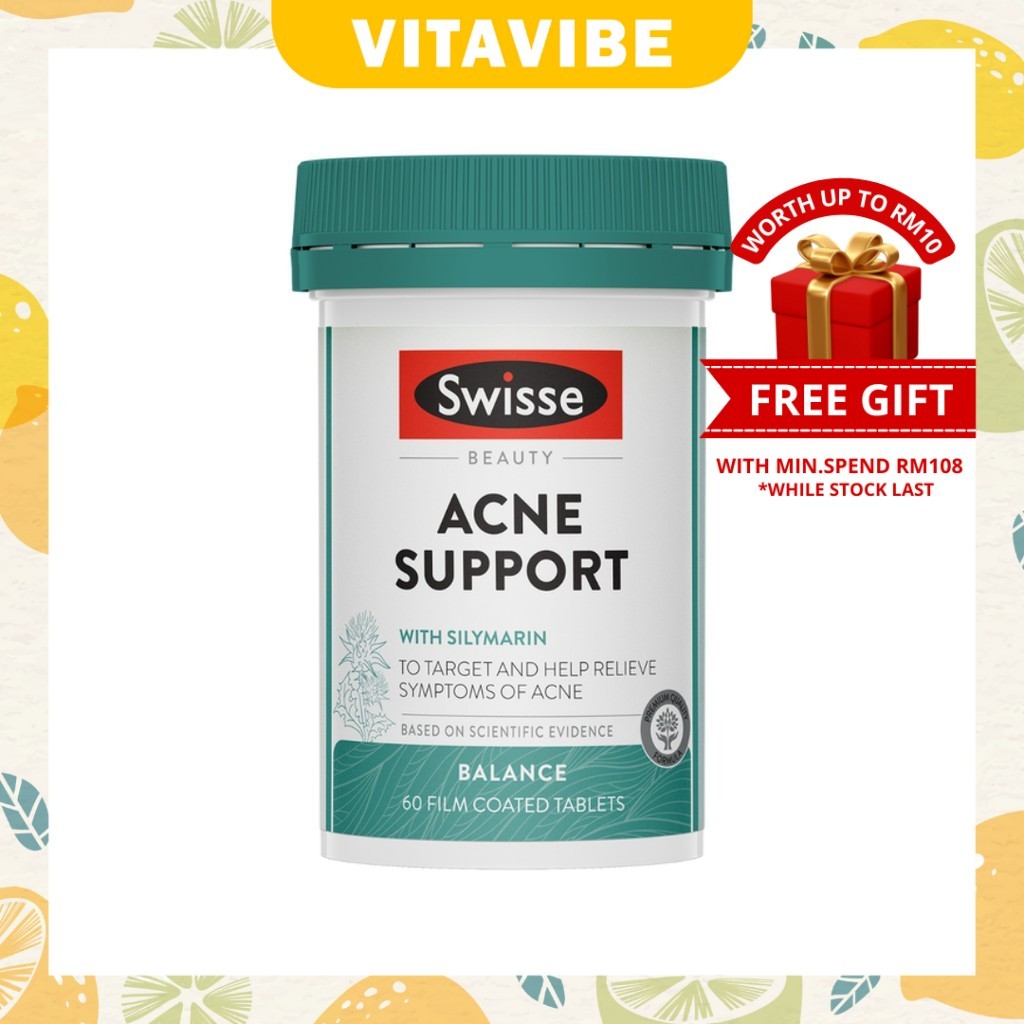 Swisse Beauty Acne Support (60 Tablets)/Bright Skin Booster (60 Capsules)/Hair Skin Nails (100 ...