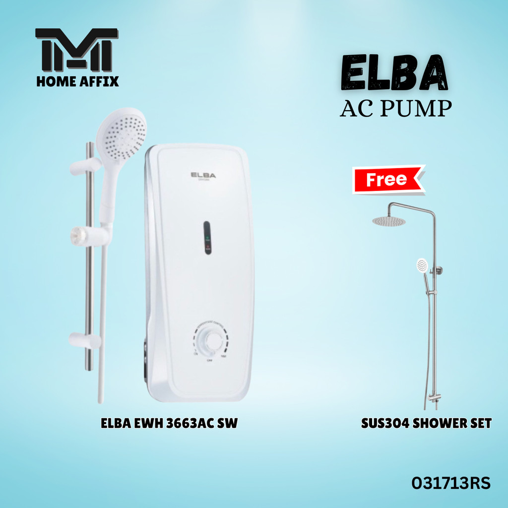 Elba Instant Water Heater | Snow White | ATTIVO Series | With AC ...