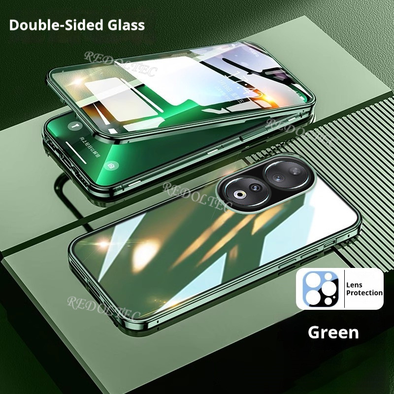 Honor 90 5G Casing 360 Full Lens Protection Magnetic Metal Case Honor90 ...