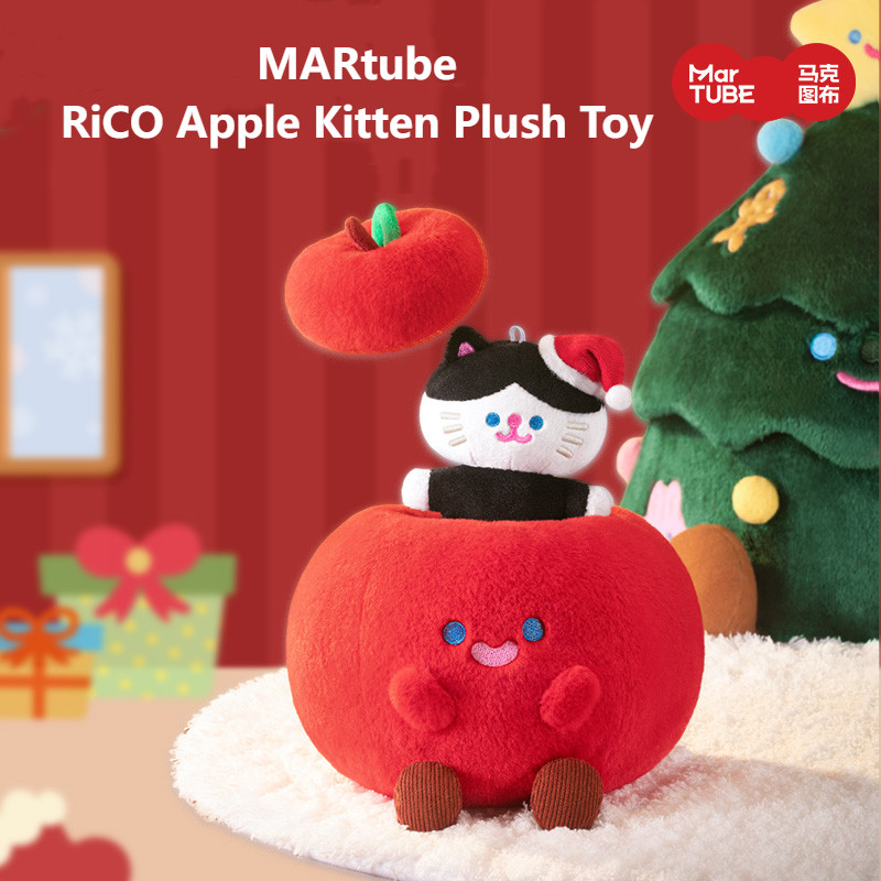 Martube RiCO Apple Kitten Plush Toy Girl Christmas Eve Birthday Cute ...