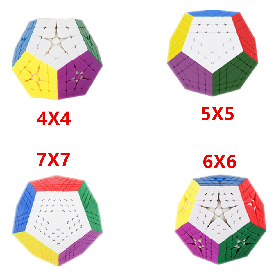 ShengShou 4x4 5x5 6x6 7x7 Megaminx Dodecahedron Magic Cube Stickerless ...