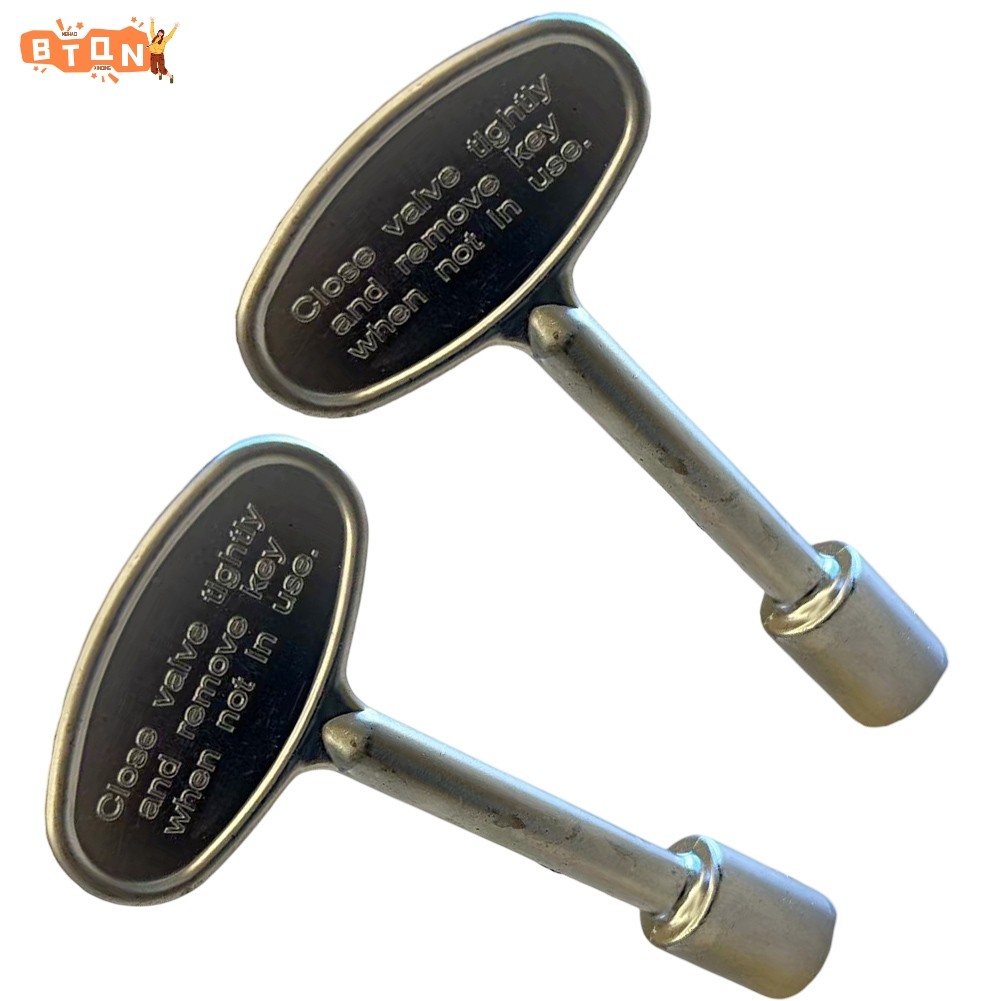 BTQN! 3-Inch Chrome Gas Valve Key Set for Turn Ball Valve Fireplaces ...