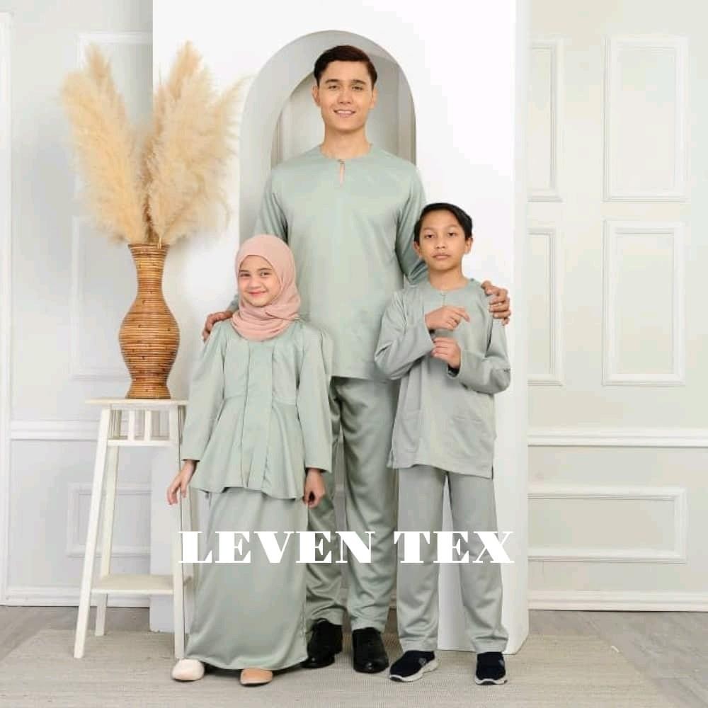 FAMILY SET MATCHING BAJU RAYA PEARLS SKIN PREMIUM QUALITY SOFT | Shopee ...