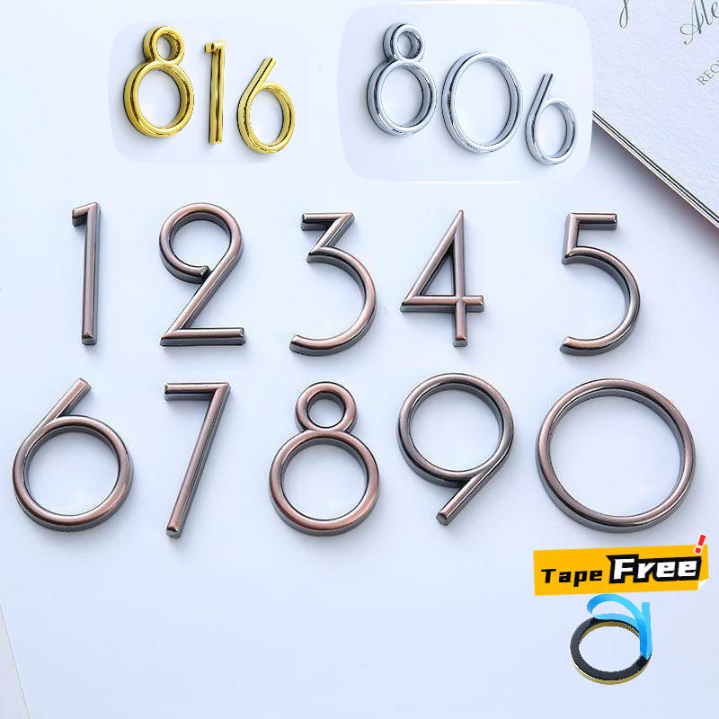 Room Number 6cm Self-Adhesive, 門牌號碼 House Number Hotel Office Room ...