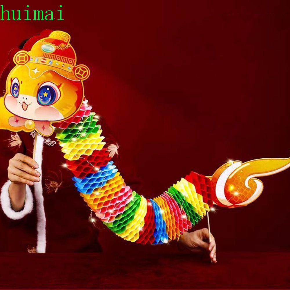HUIMAI Chinese Paper Dance Snake, Cartoon Handmade 2025 Snake Year ...