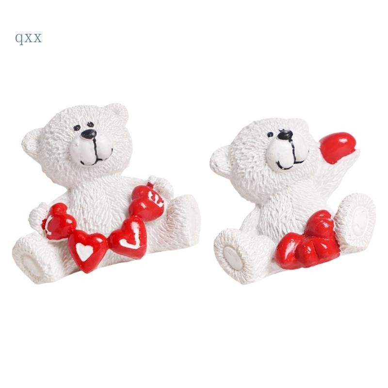 CH*【READY STOCK】 Elegant Bear Toy With Heart Beautiful Heart Holding ...