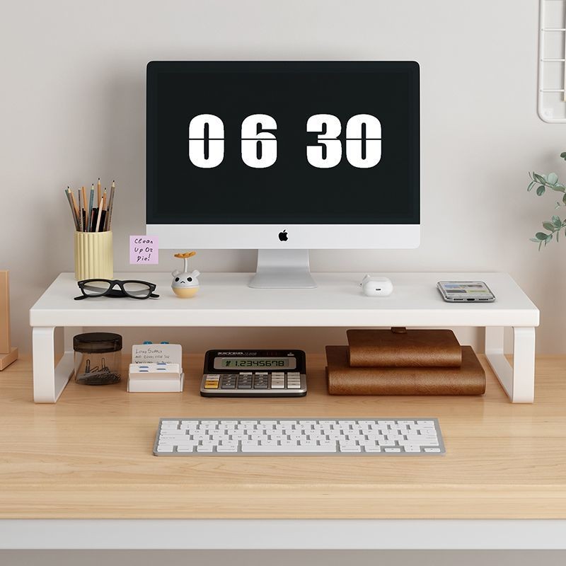 Shopee Official Widened Notebook Elevated Rack White Desk Storage ...