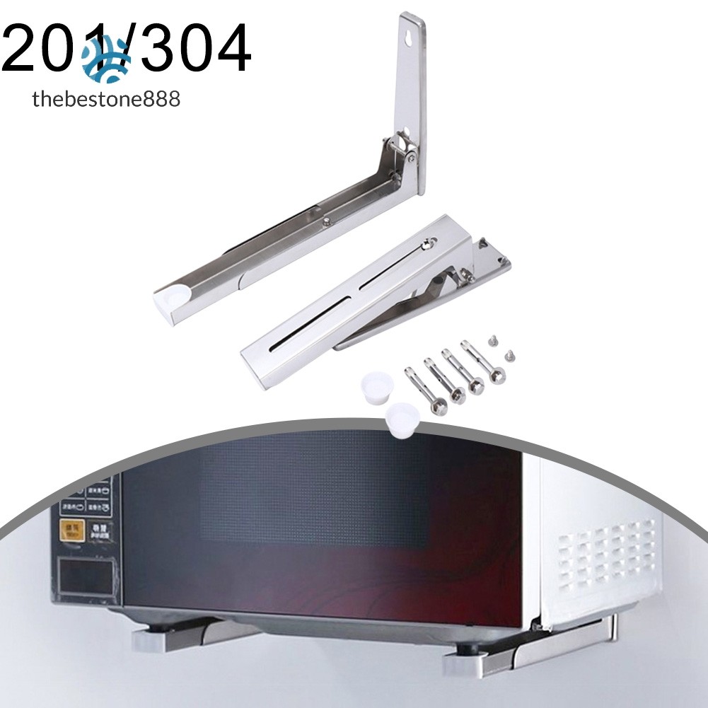 Stainless Steel Kitchen Wall Mounted Oven Bracket Retractable Folding ...