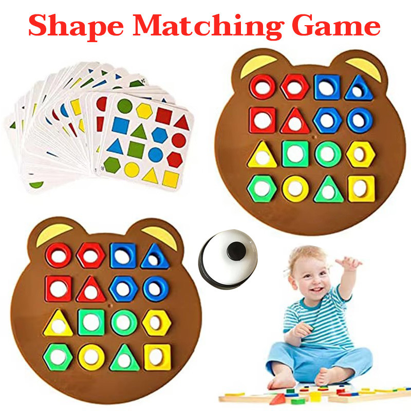 Shape Matching Game Color Recognition Kids Toys Early Childhood ...