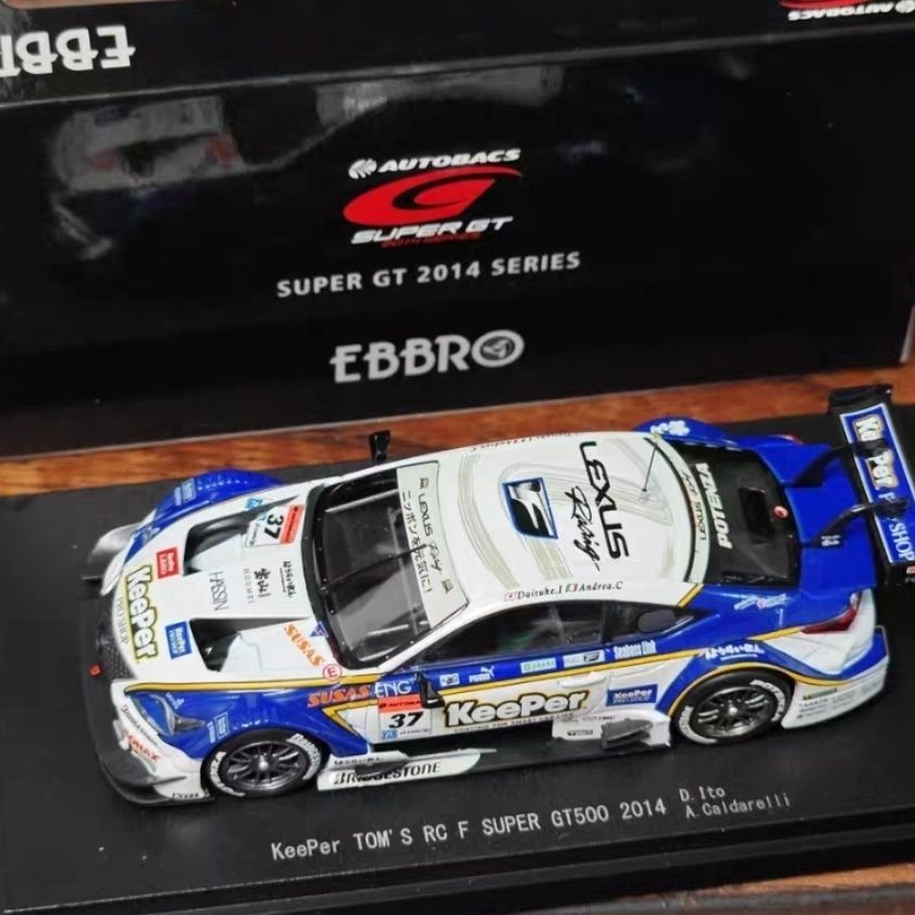 EBBRO 1/43 2014 GT500 Lexus KeePer TOM'S RC F 37#赛车模型绝版车模 | Shopee Malaysia