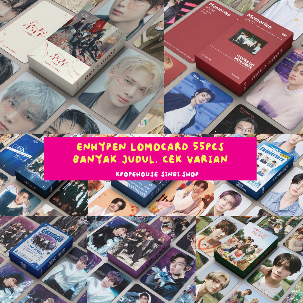 [55pcs] Enhypen PHOTOCARD PACK MANY TITLE LOMO CARD PHOTO CARD KPOP ...