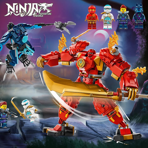 lego ninjago robot lego brick NINJAGO® 18 Musim Blok Binaan Hadiah Hari ...
