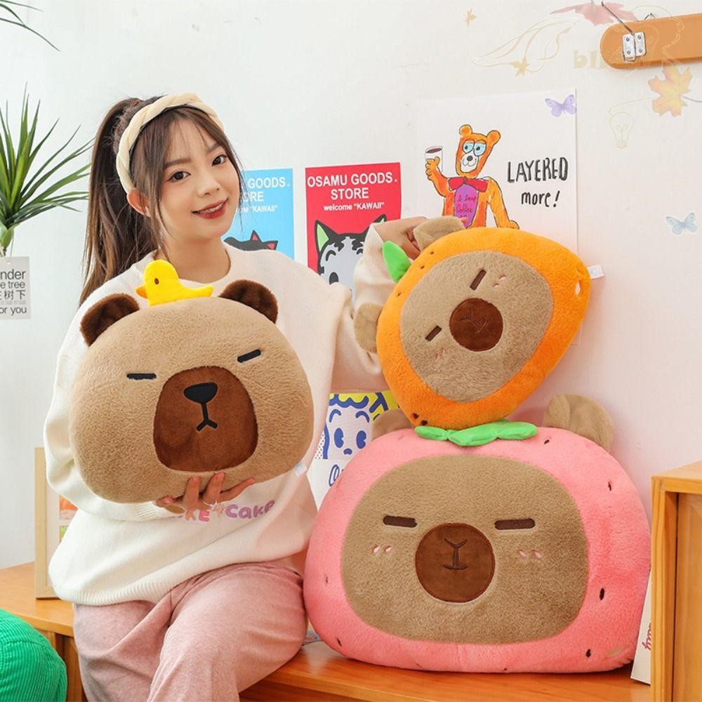 BLISS Capybara Throw Pillow, Cartoon Soft Capybara Plush Pillow, Kid's ...