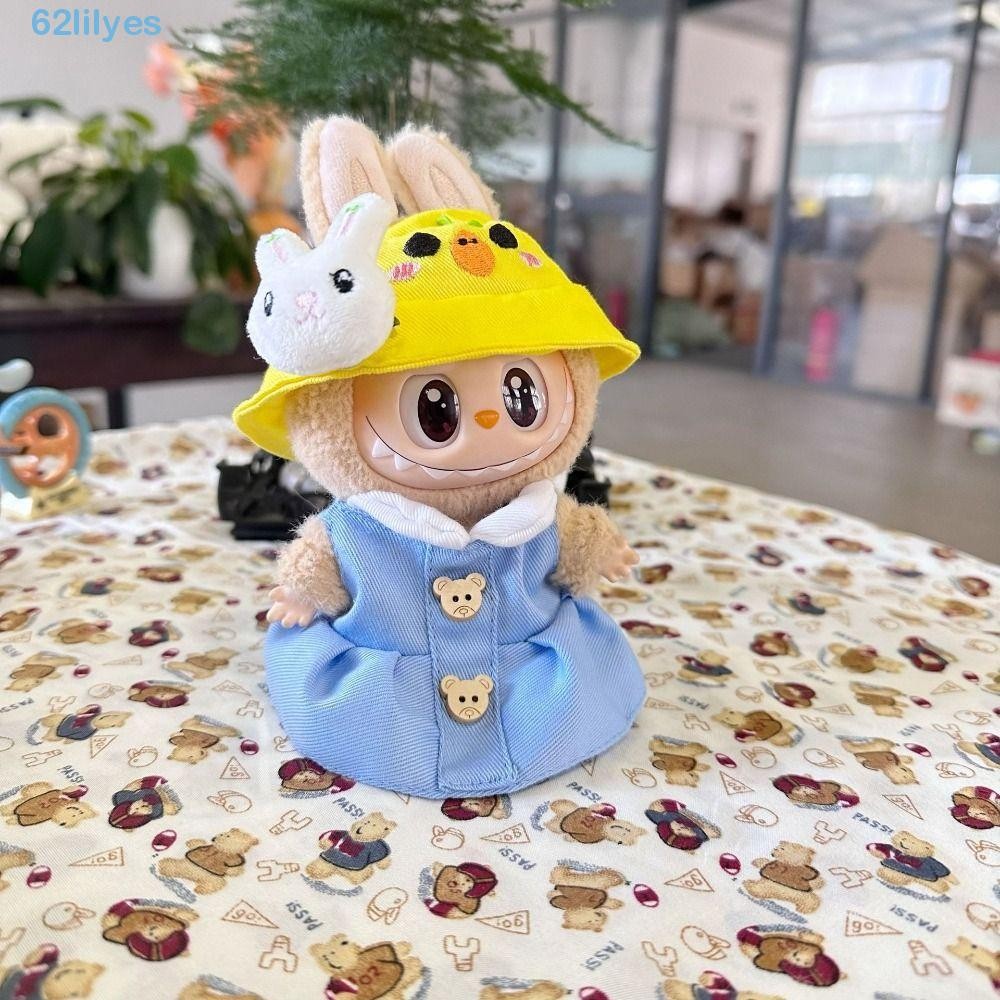 LILYES Labubu Doll's Clothes, Duck Hat Dress Up Sitting Labubu Time ...