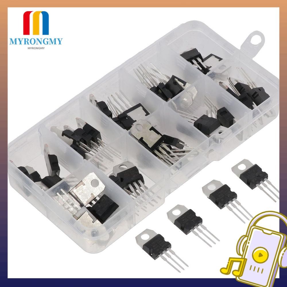 MYRONGMY 50Pcs TO-220 Transistor Assortment, 10 Values Black Three ...
