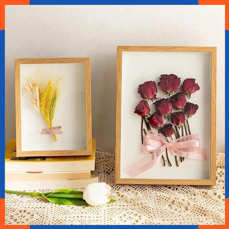 Flower Frame Rose Hollow Frame 3D Frame Frem Bunga Mas Kahwin Home ...