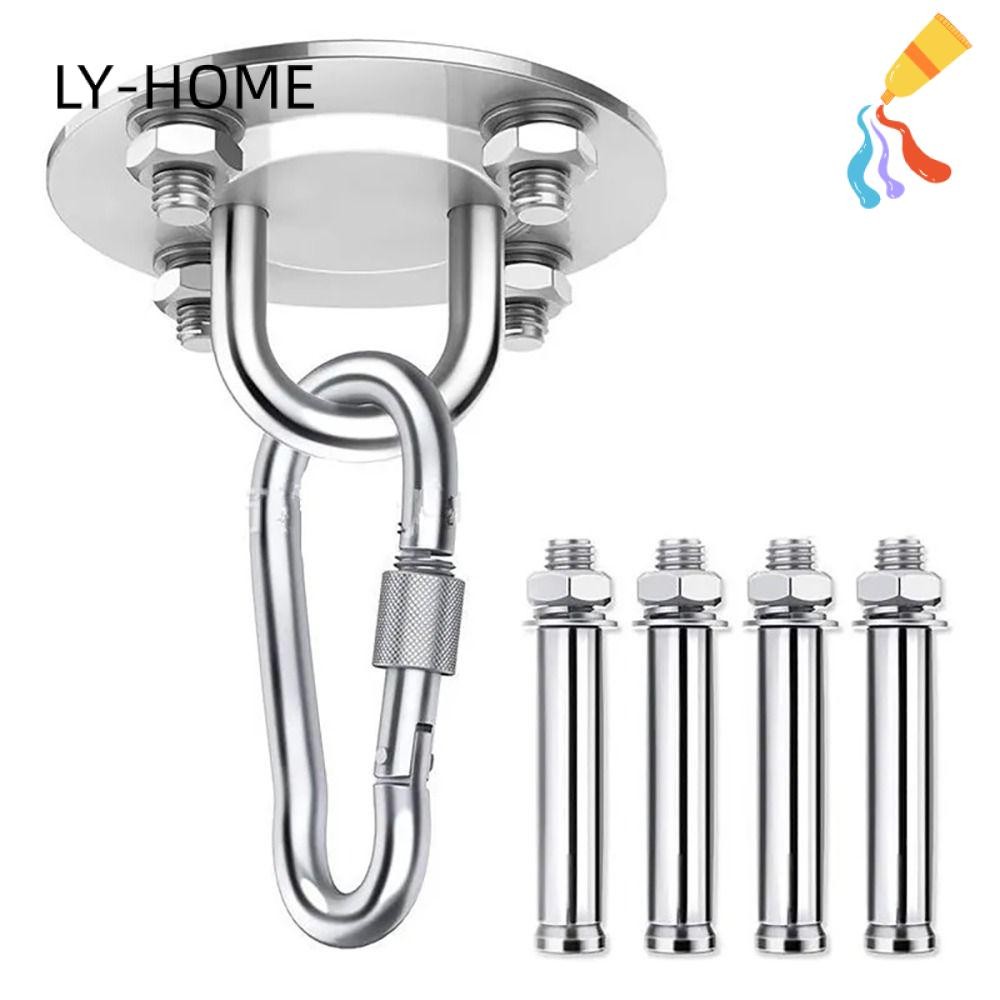 LY-HOME 1Set Swing Hooks, with 4 Screws Heavy Duty Wall Mount Anchor ...