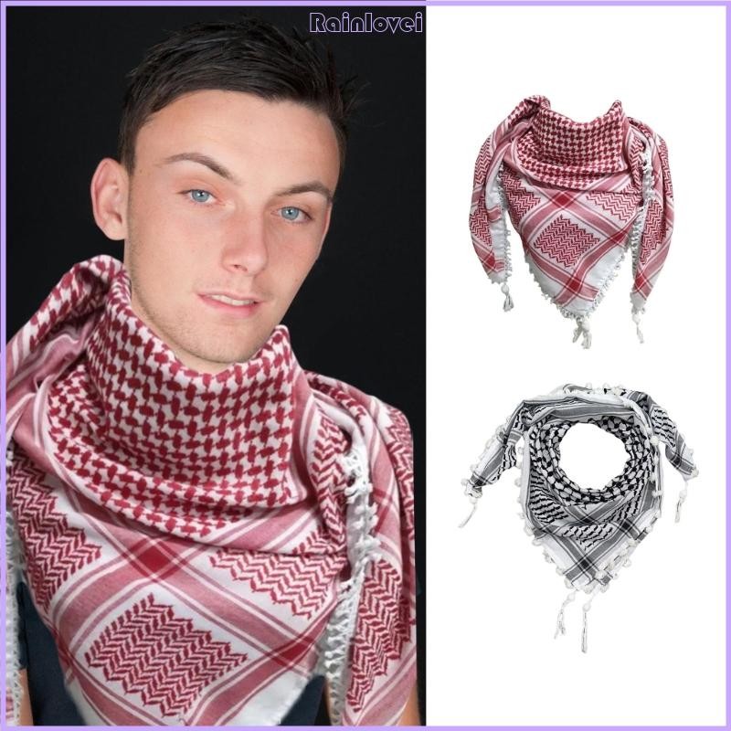 RAINL Arabic Headscarf Large Shemagh Scarf Tacticals Desert Scarf ...