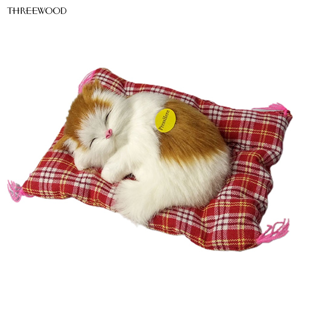 Plastic Plush Cats for Kids Soft Mat Plush Cats Strong Flexibility ...