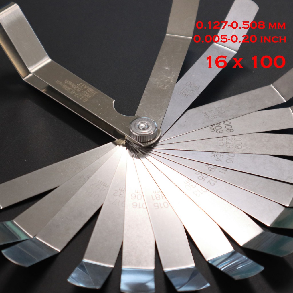 [14 / 16/ 17 / 32] Metric Feeler Gauge Feeler Gauge Thickness Gap ...