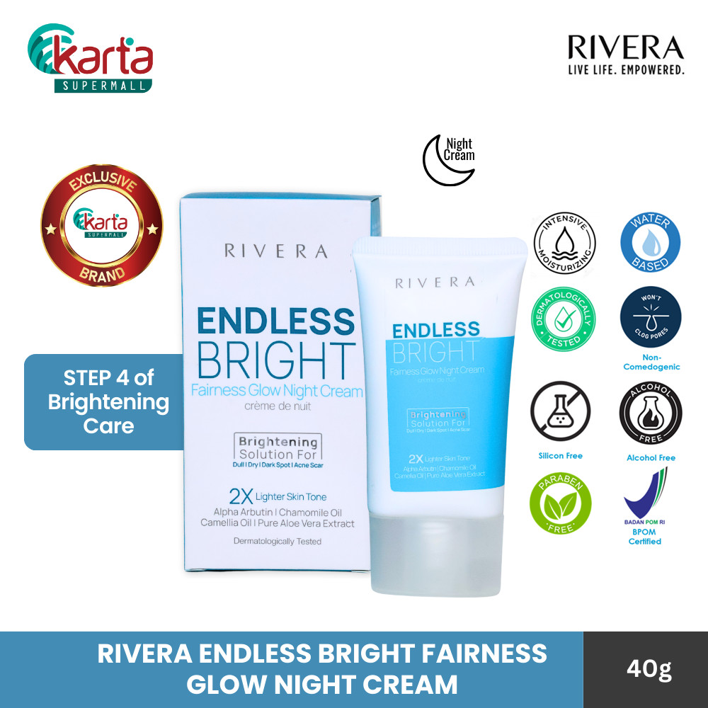 RIVERA Endless Bright Fairness Glow Night Cream 40g (STEP 4 of ...