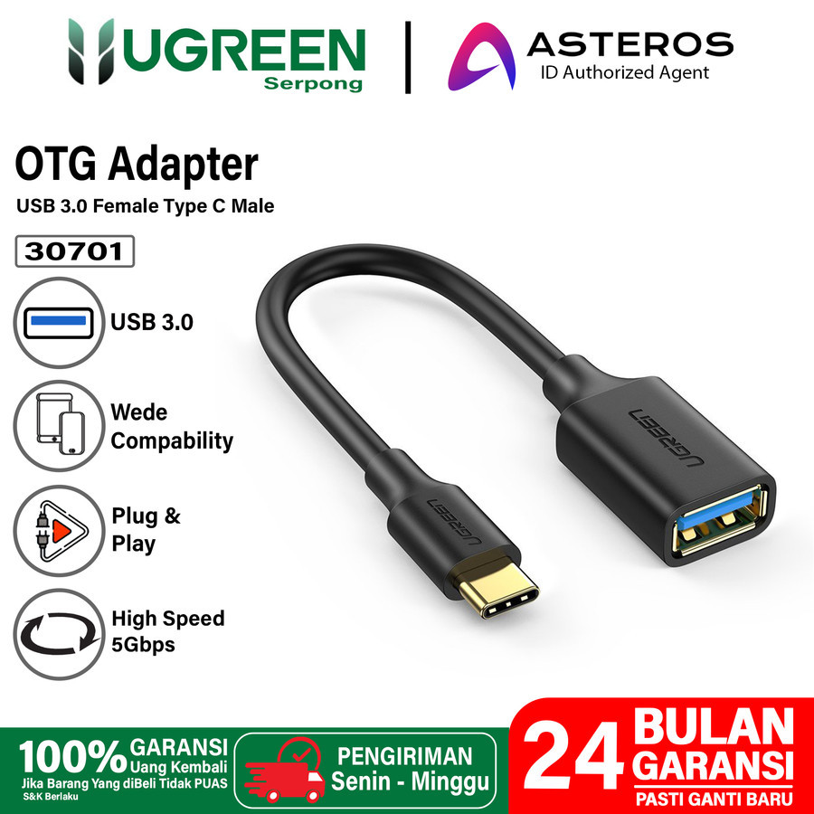Ugreen 30701 50283 Otg Type C 3.0 Male to Usb Female - Ugreen Usb C to ...
