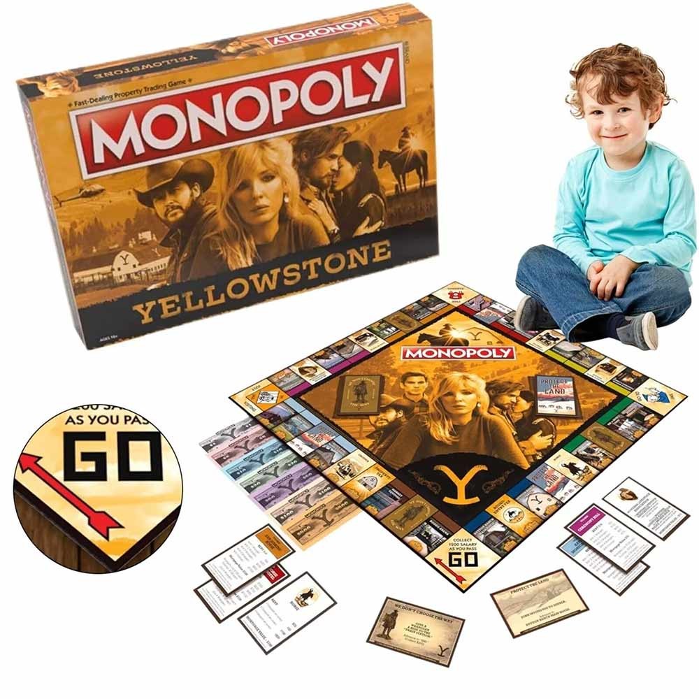 Monopoly Yellowstone Board Game Card Game | Shopee Malaysia