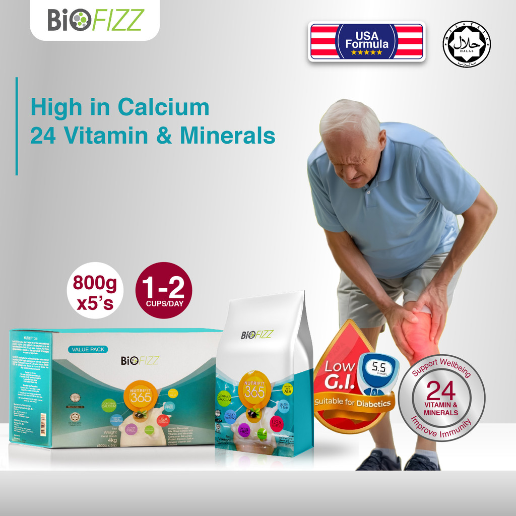 BioFizz Nutrifit 365 Refill pack for Bones and Joints 800g x 5 pkt ...