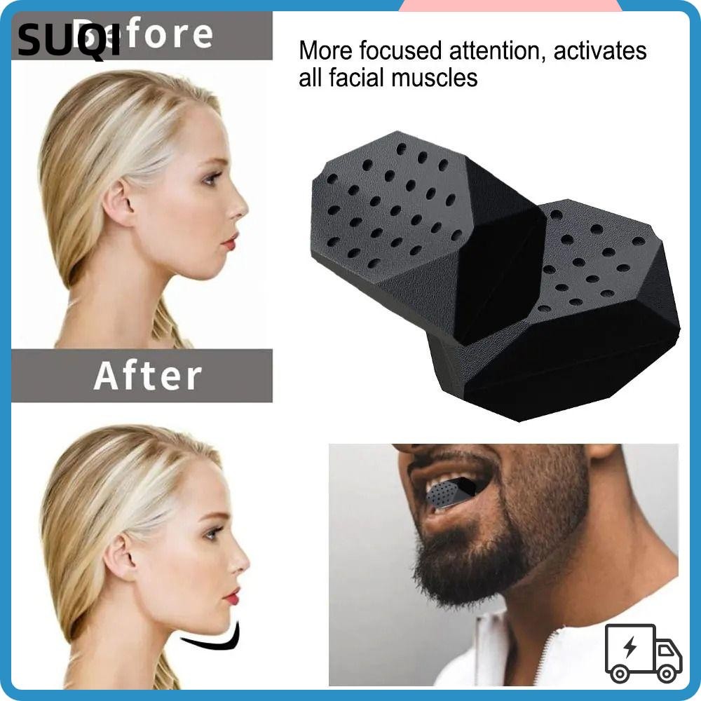 LUCKY-SUQI Jaw Exerciser, Facial Chew Bite Muscle 40/50/60Lbs Redefine ...