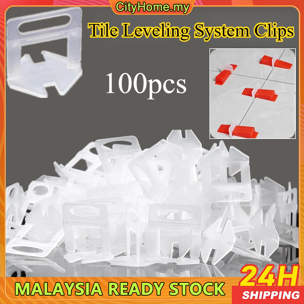 100PCS Tile Leveling System Clips 2.0MM Spacer Wall Tiling Flooring ...