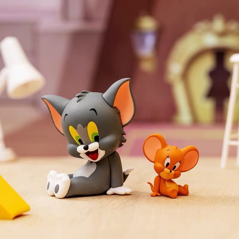 Tom and Jerry Figures Blind Box Ornaments Dolls Tom Jerry Mouse Cheese ...