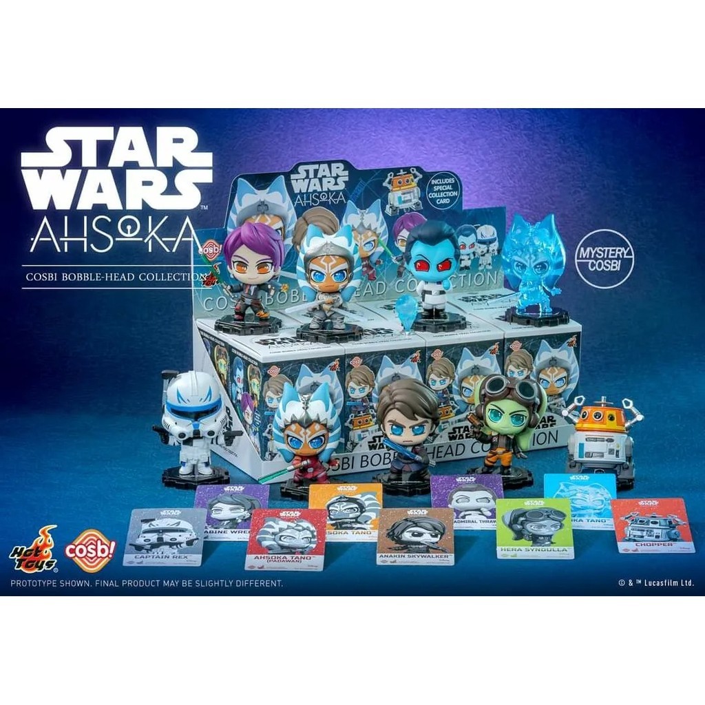Hot Toys Cosbi CBX160 Star Wars Ahsoka Cosbi Bobble-Head Collection ...