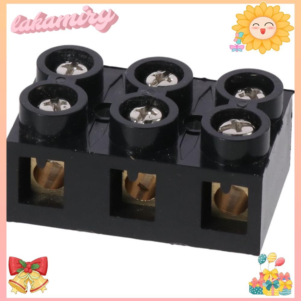 LAKAMIRY Terminal Block, 500V 60A Screw Electric Barrier Strip ...