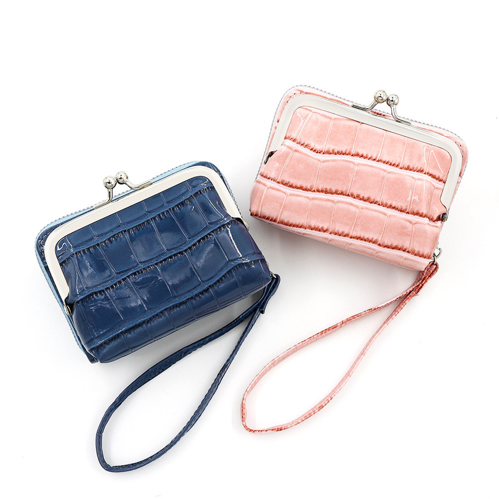 Dompet duit syiling organ wanita kulit paten retro banyak slot kad beg ...