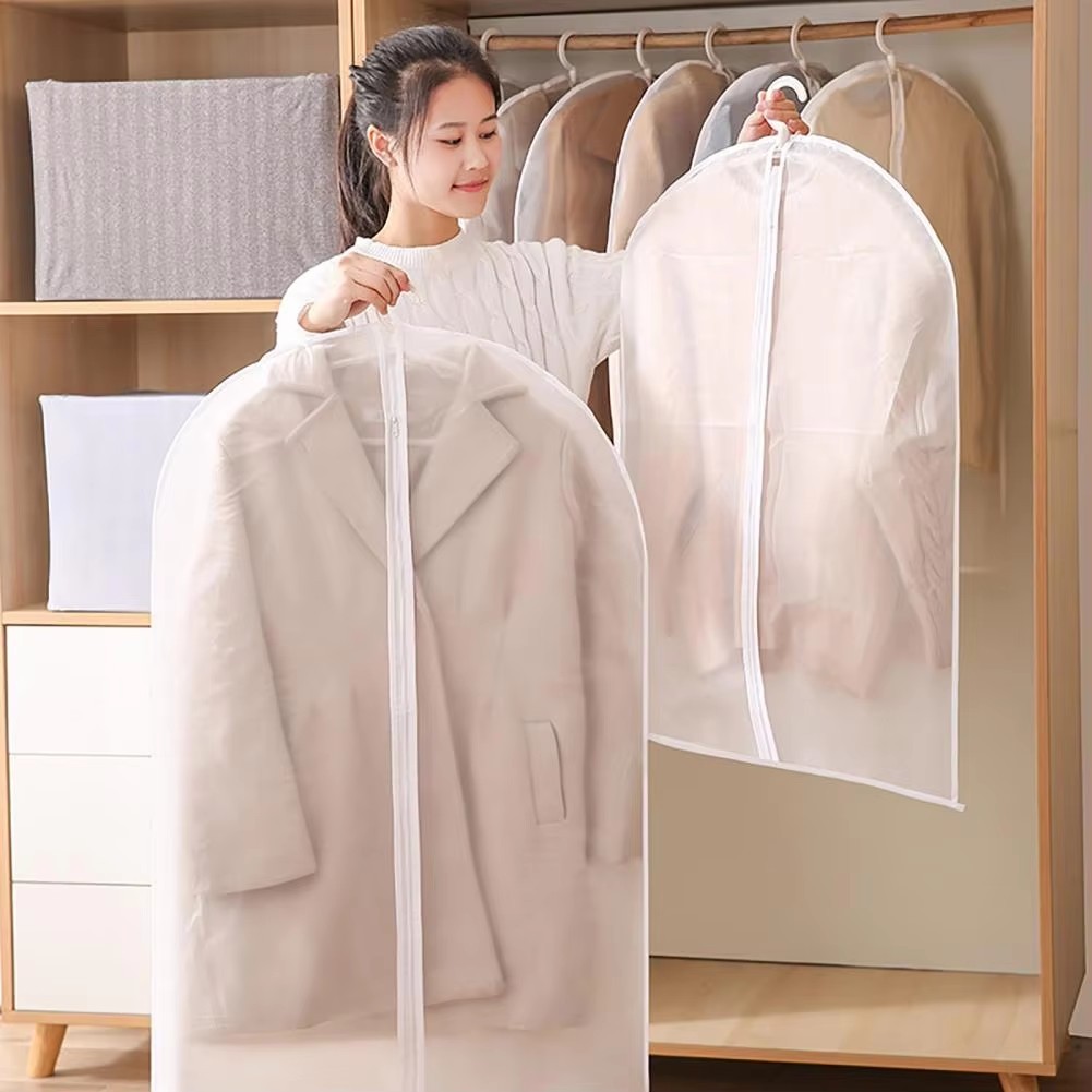 Garment Protector Clothes Dust Cover Transparent Coat Suit Dust Bag ...