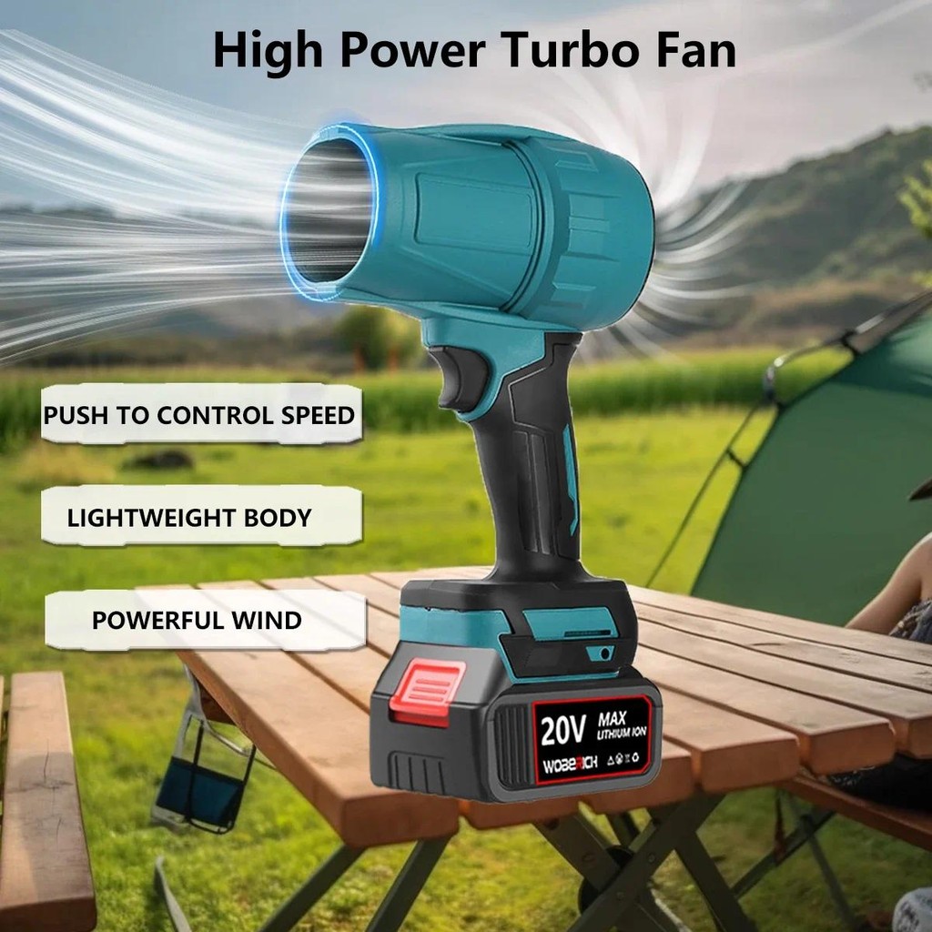 18V Cordless Handheld Turbo Jet Fan Car Violent Air Blower Infinitely ...