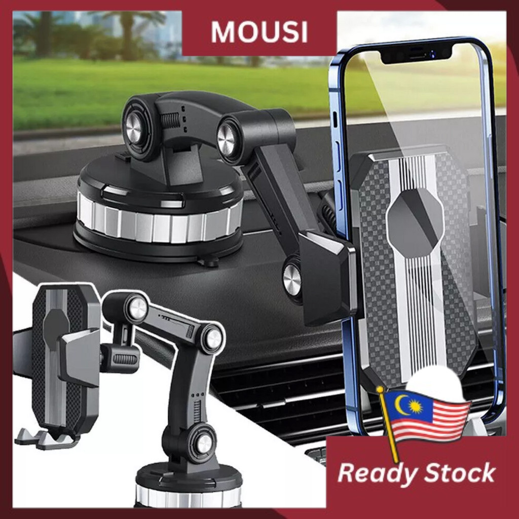 Universal 360° Long Neck Car Mount Phone Holder Mobile Phone Stand with Silicon Sucker (With ...
